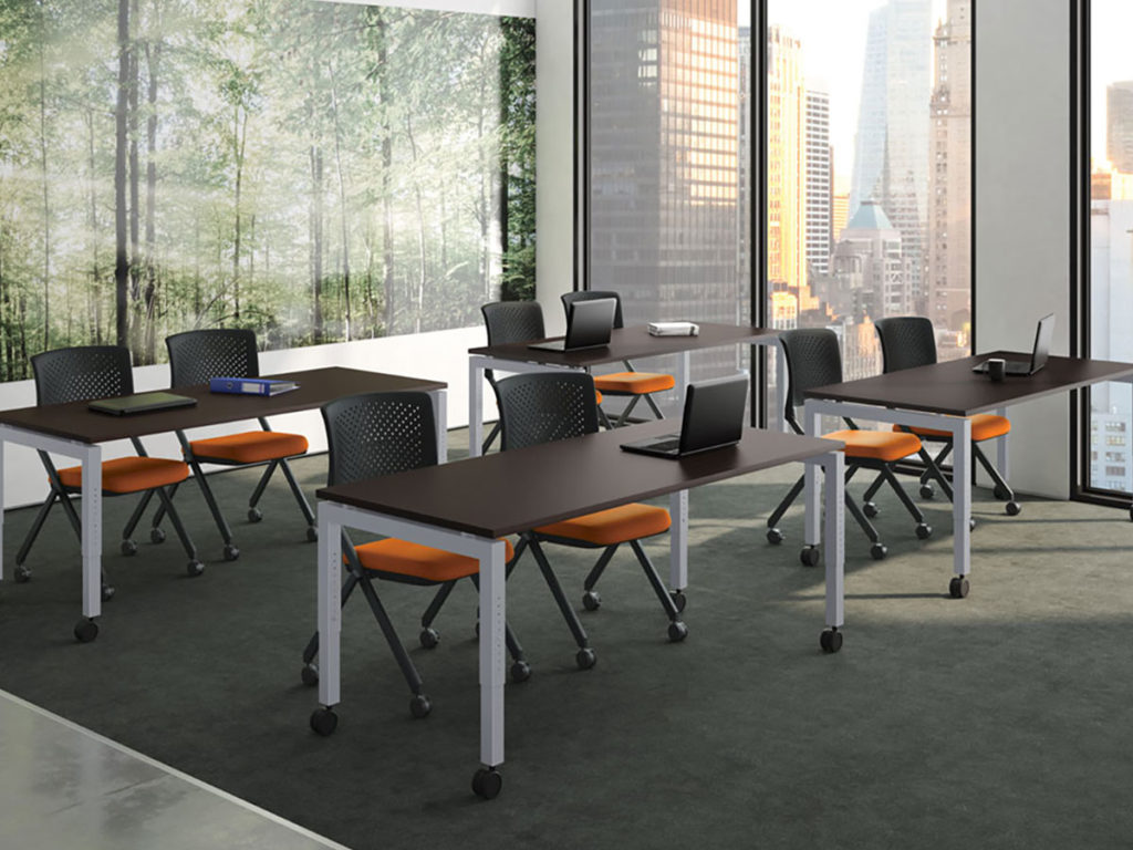 Training Table Collection - Height Adjustable Leg - Office Furniture Direct